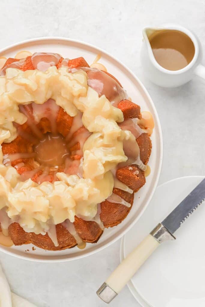 Caramel Apple Pound Cake - Grandbaby Cakes