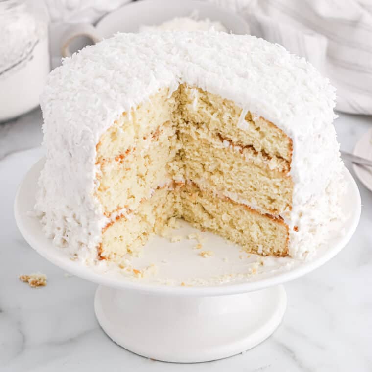 Real Deal Easy Coconut Cake Recipe - Grandbaby Cakes