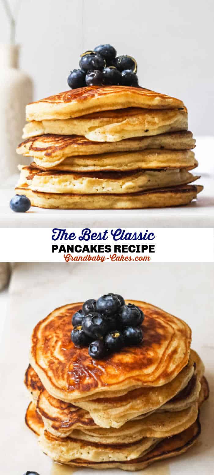 Fluffy Old Fashioned Pancake Recipe - Grandbaby Cakes