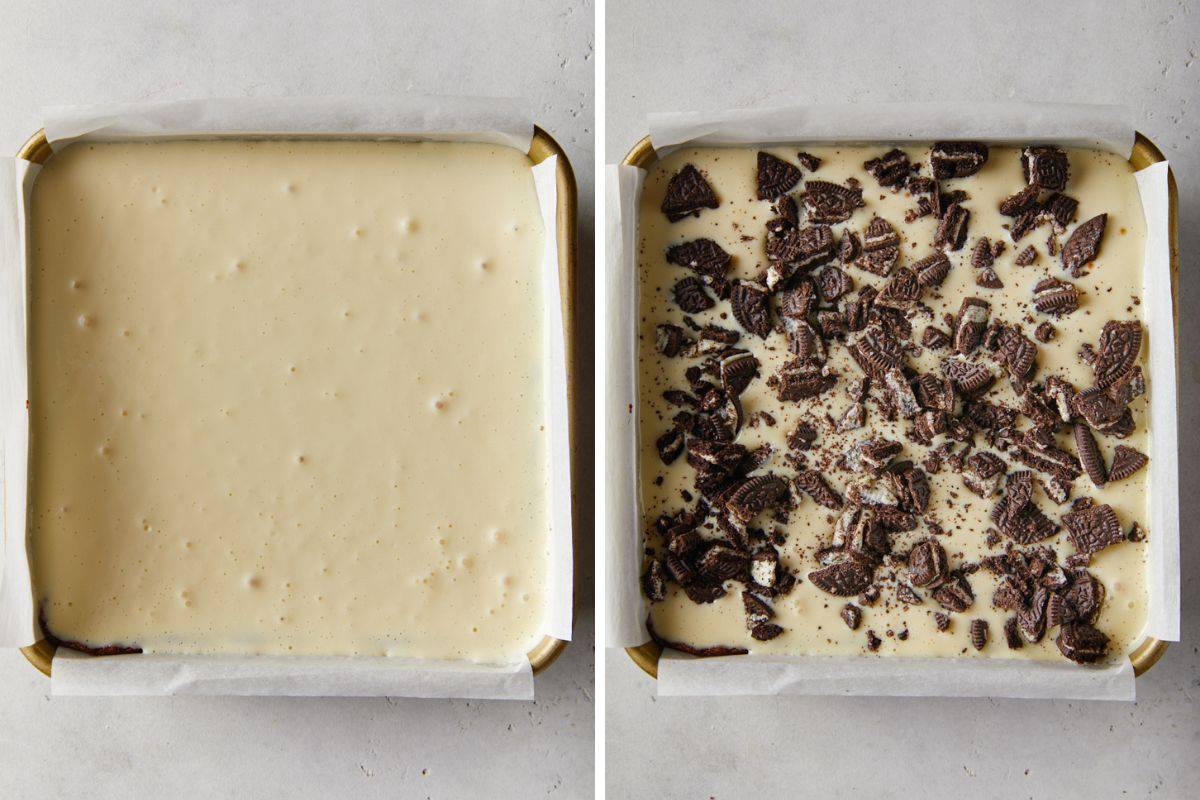Oreo Bars {Brownie and Cheesecake Layers in One!} - Grandbaby Cakes