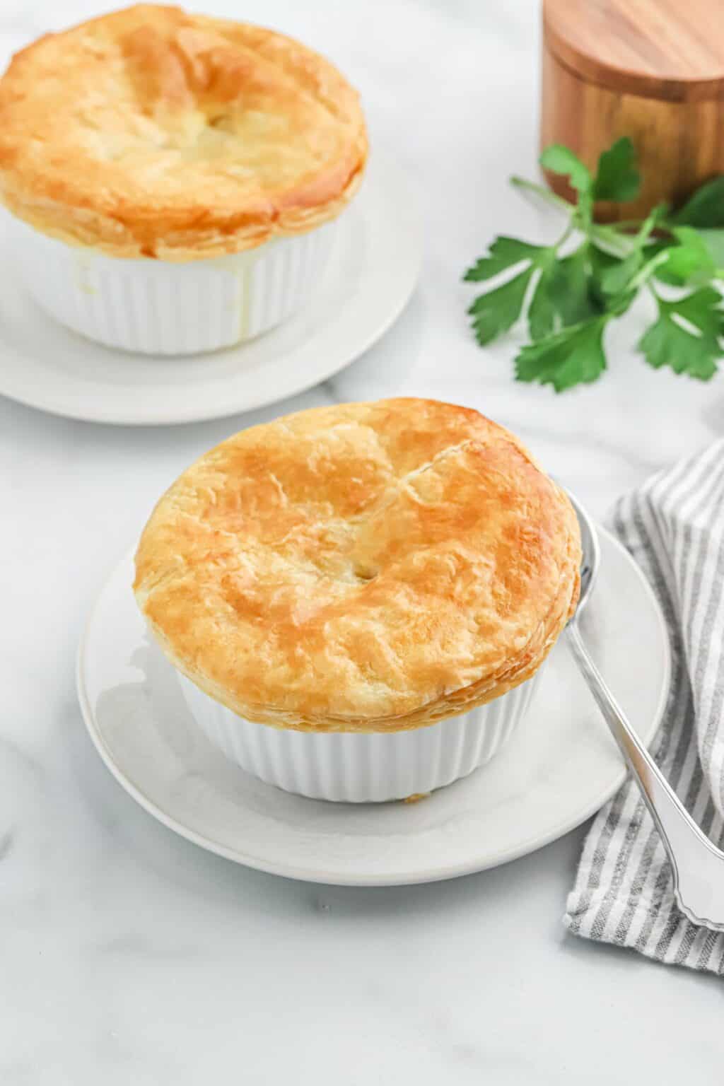 Andouille Sausage and Chicken Creole Pot Pie - Grandbaby Cakes