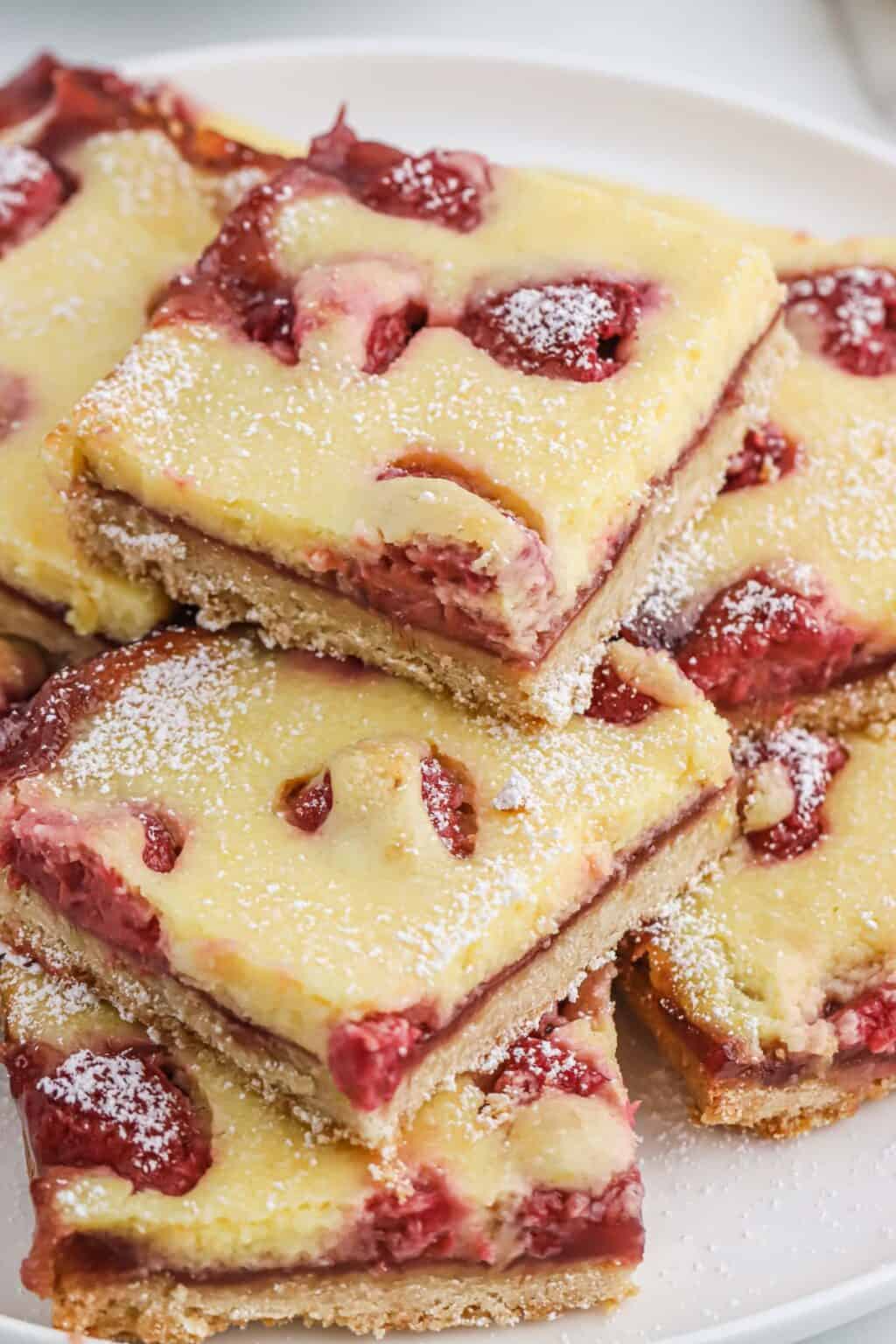 Raspberry Lemon Bars Recipe - Grandbaby Cakes