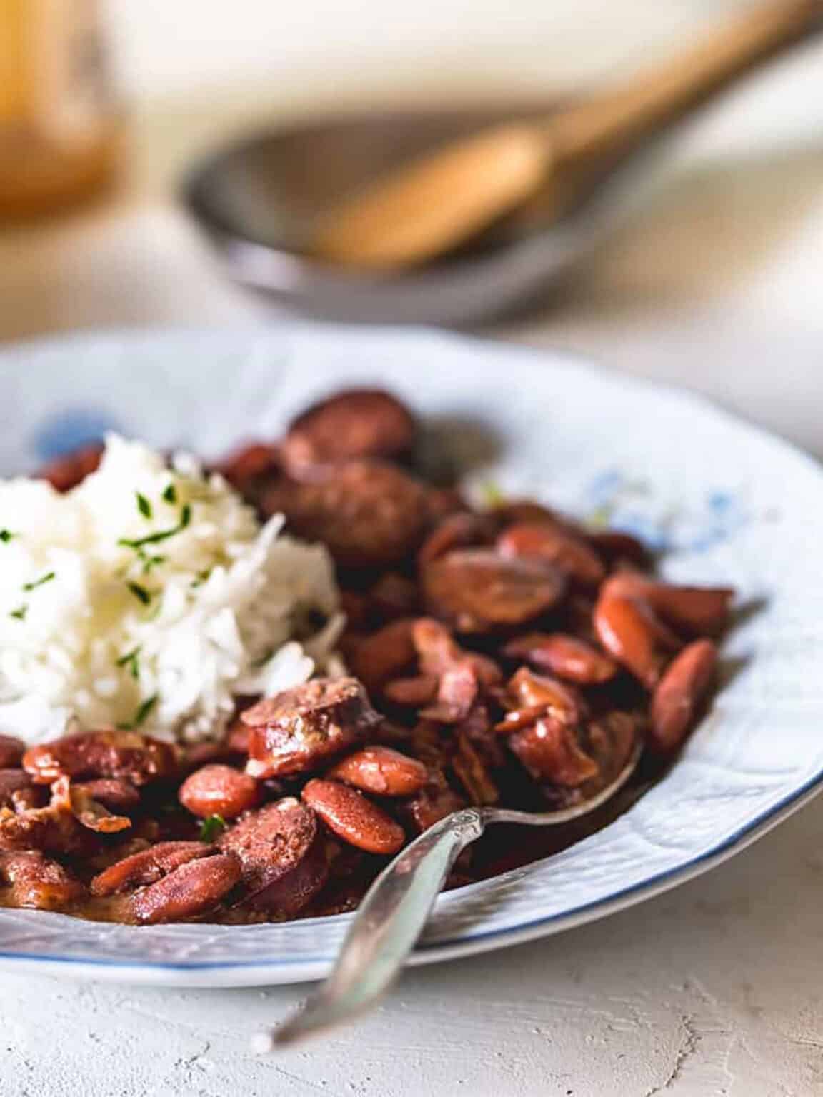 Red Beans and Rice Recipe (Kidney Beans Recipe) - Grandbaby Cakes