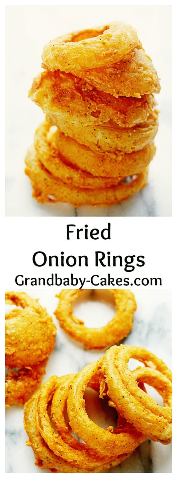 Crispy Fried Onion Rings - Grandbaby Cakes