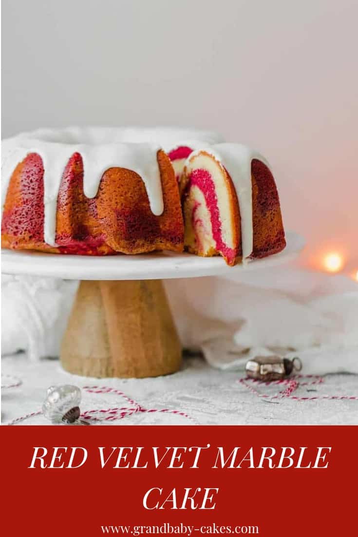Showstopping Red Velvet Marble Cake Recipe - Grandbaby Cakes