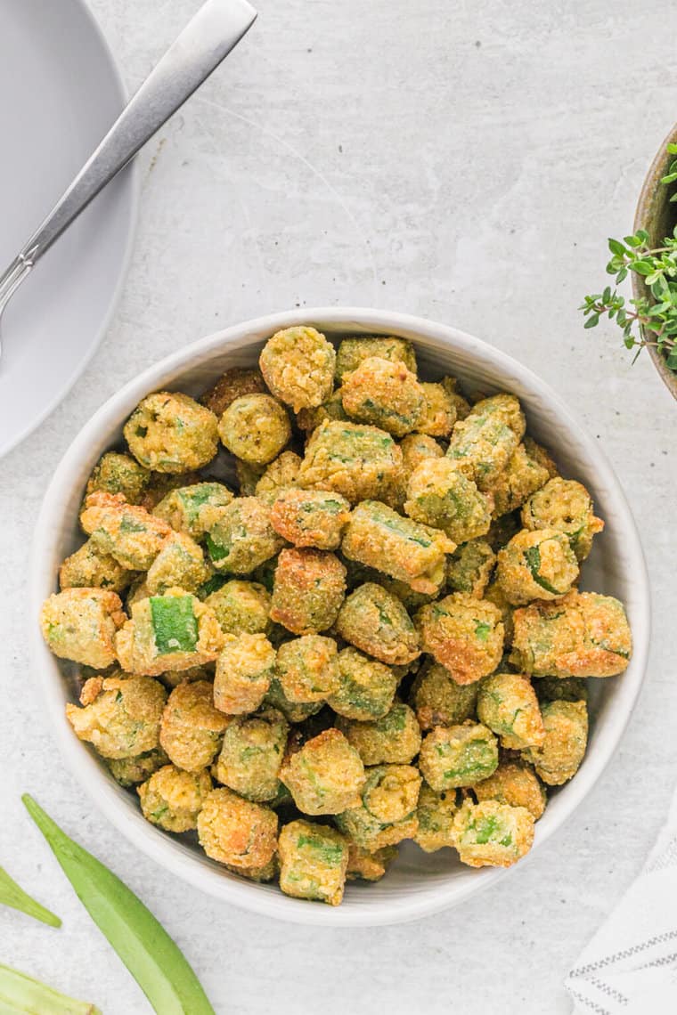 Crispy Crunchy Fried Okra Southern-Style