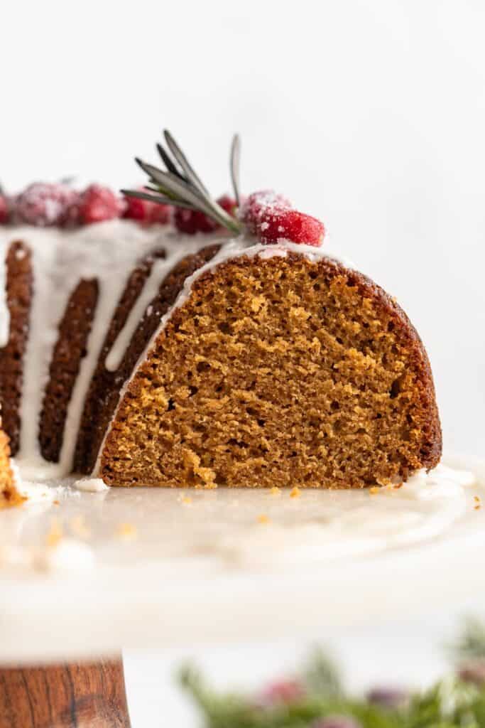 Spiced Up Gingerbread Bundt Cake - Grandbaby Cakes