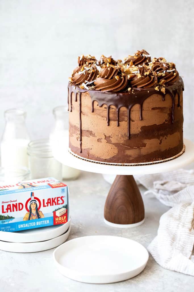 German Chocolate Cake Recipe (With How To Video) - Grandbaby Cakes