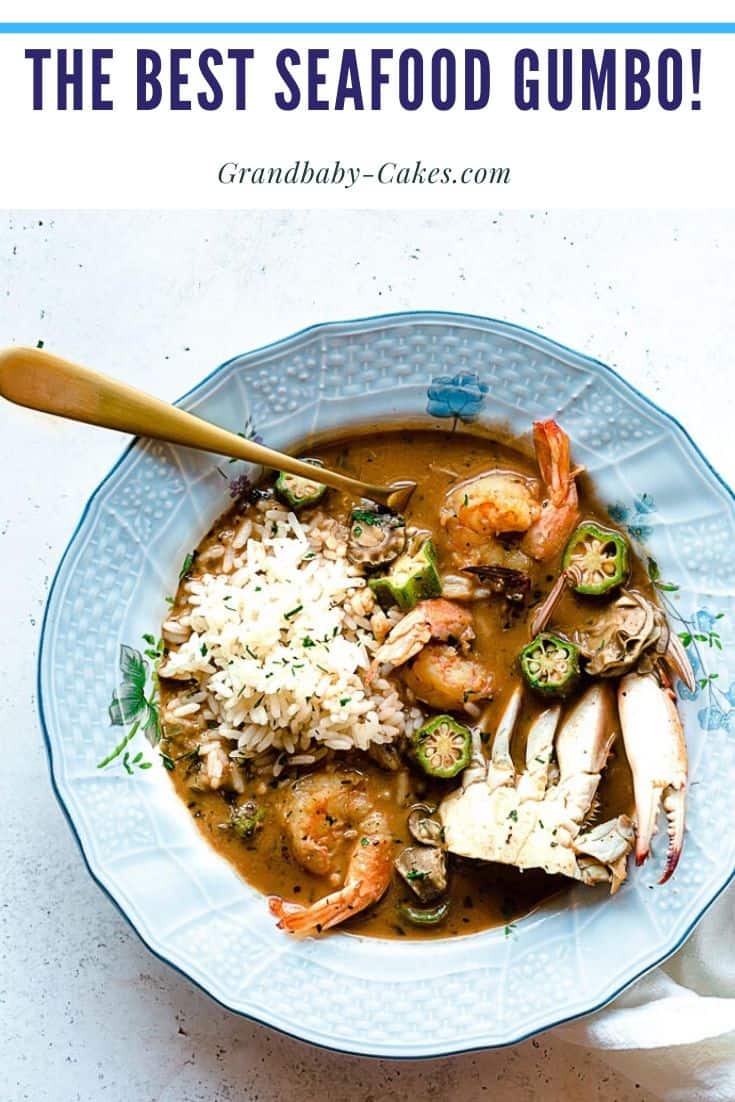 Authentic New Orleans Seafood Gumbo (Vintage recipe) - Grandbaby Cakes