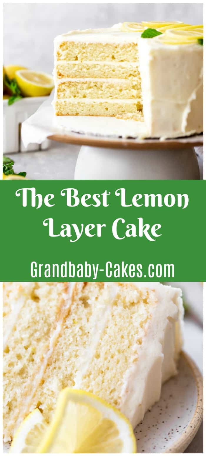 Lemon Cake (The Best Online!) - Grandbaby Cakes