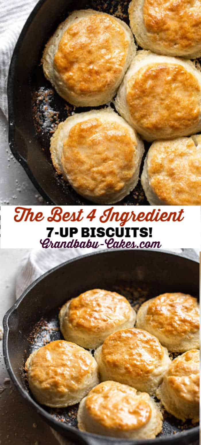 Fluffy 7 Up Biscuits (Just 4 Ingredients) - Grandbaby Cakes