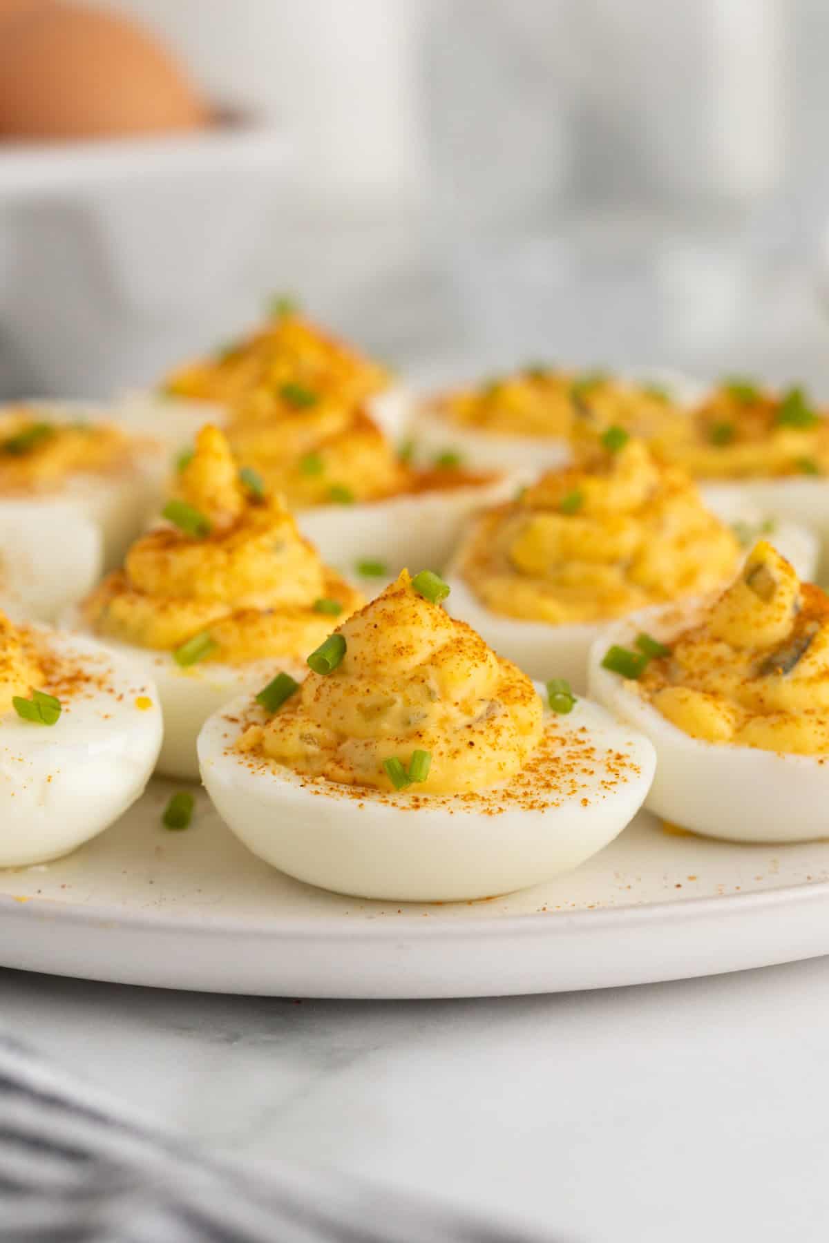 Auntie Rose's Deviled Eggs - Grandbaby Cakes