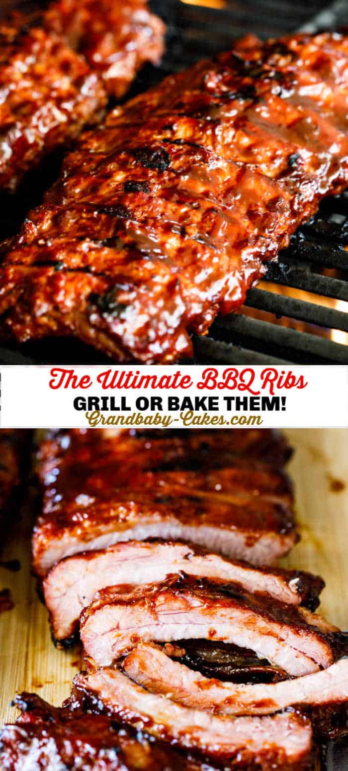 BBQ Baby Back Ribs (Bake or Grill!) - Grandbaby Cakes