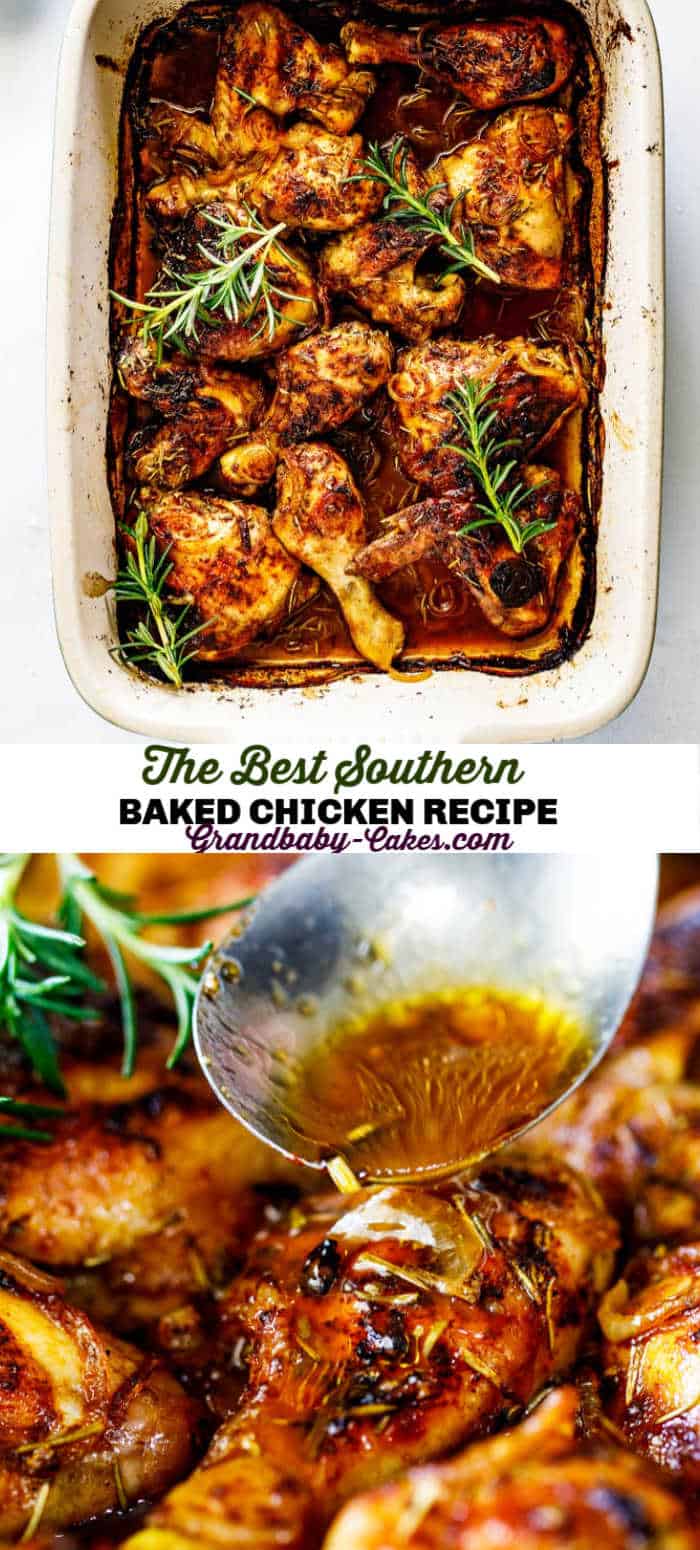 Auntie Rose's Baked Chicken (Southern Style) - Grandbaby Cakes