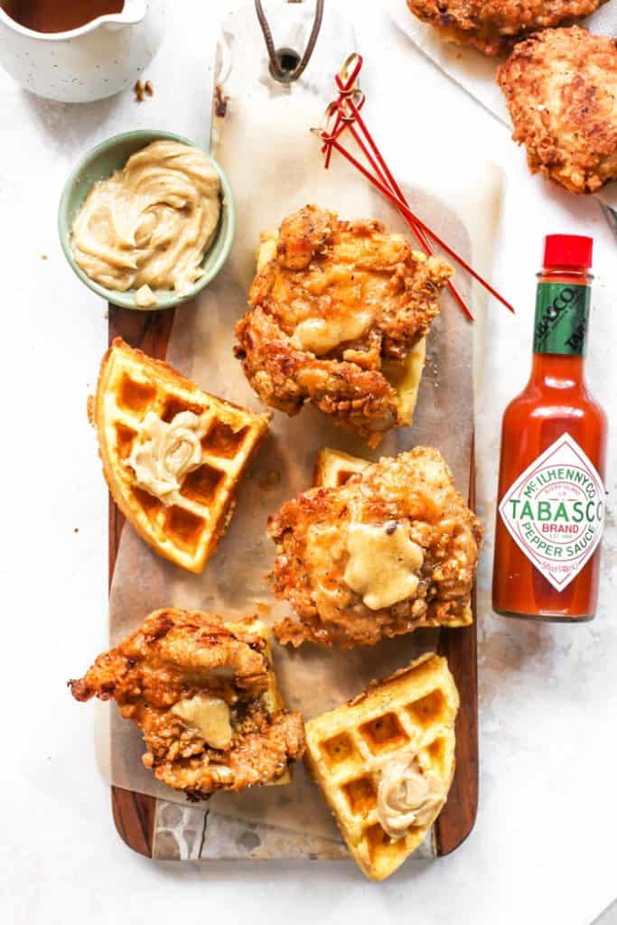 Chicken and Waffle Sliders - Grandbaby Cakes