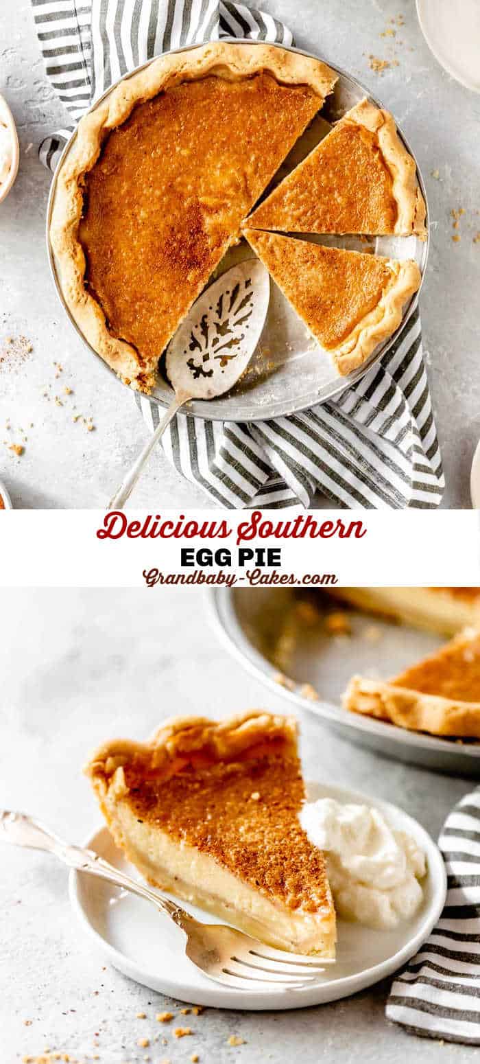 Mississippi Grandmother's Southern Egg Pie (Egg Custard Pie ...