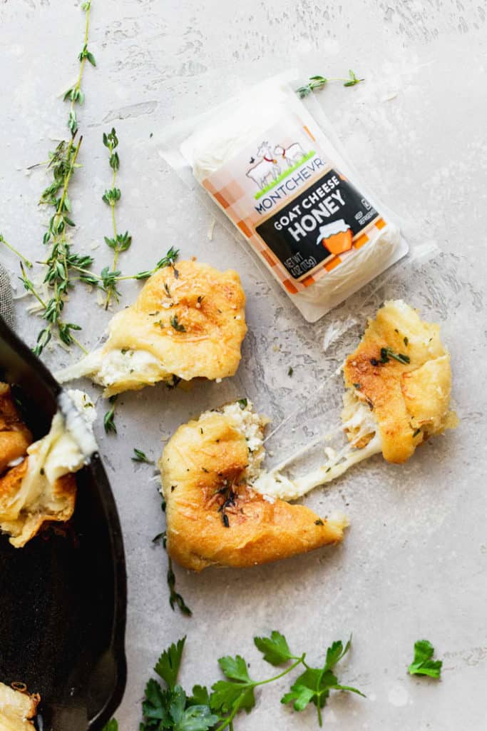 Garlic Cheese Stuffed Rolls - Grandbaby Cakes