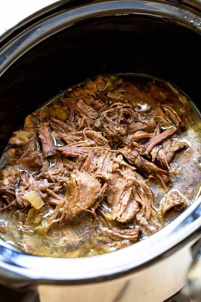 Slow Cooker Italian Beef - Grandbaby Cakes Slow Cooker Italian Beef - Grandbaby Cakes