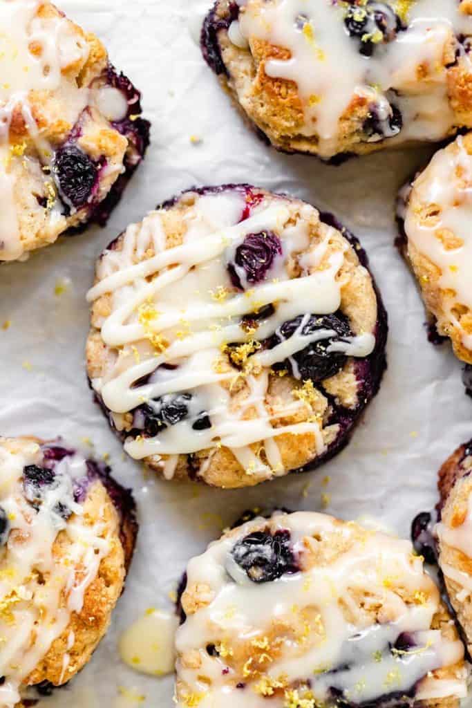 Blueberry Lemon Biscuits - Grandbaby Cakes