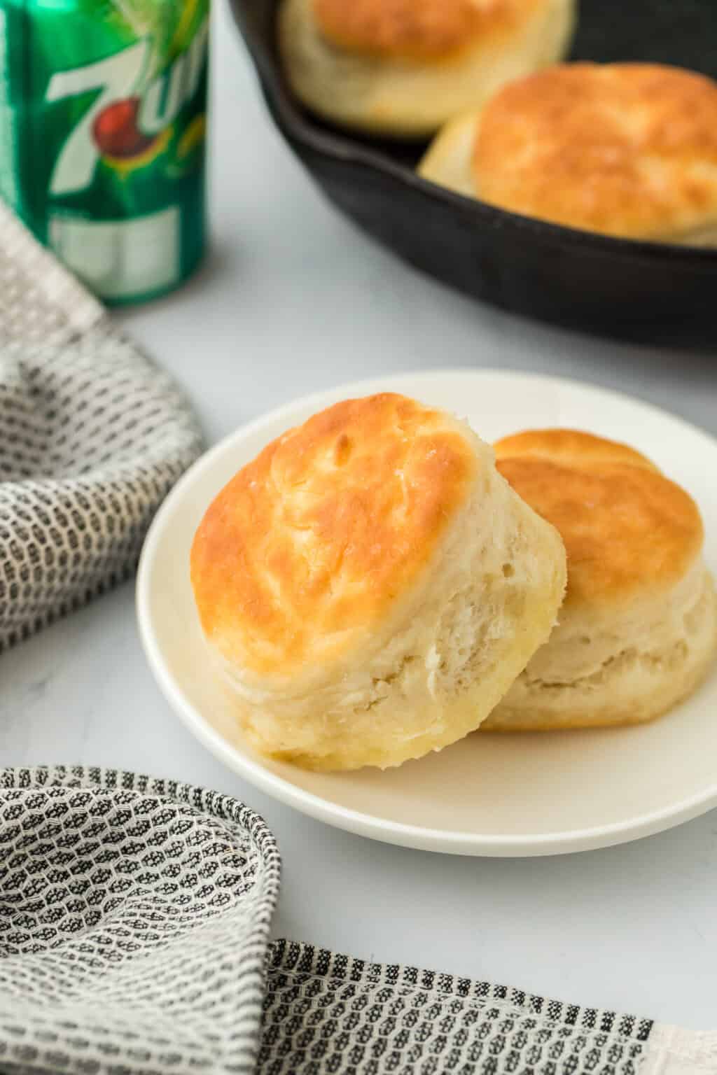 Fluffy 7 Up Biscuits (Just 4 Ingredients) - Grandbaby Cakes
