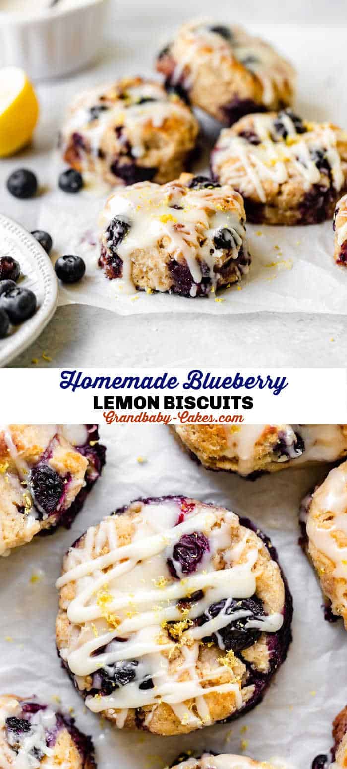 Blueberry Lemon Biscuits - Grandbaby Cakes