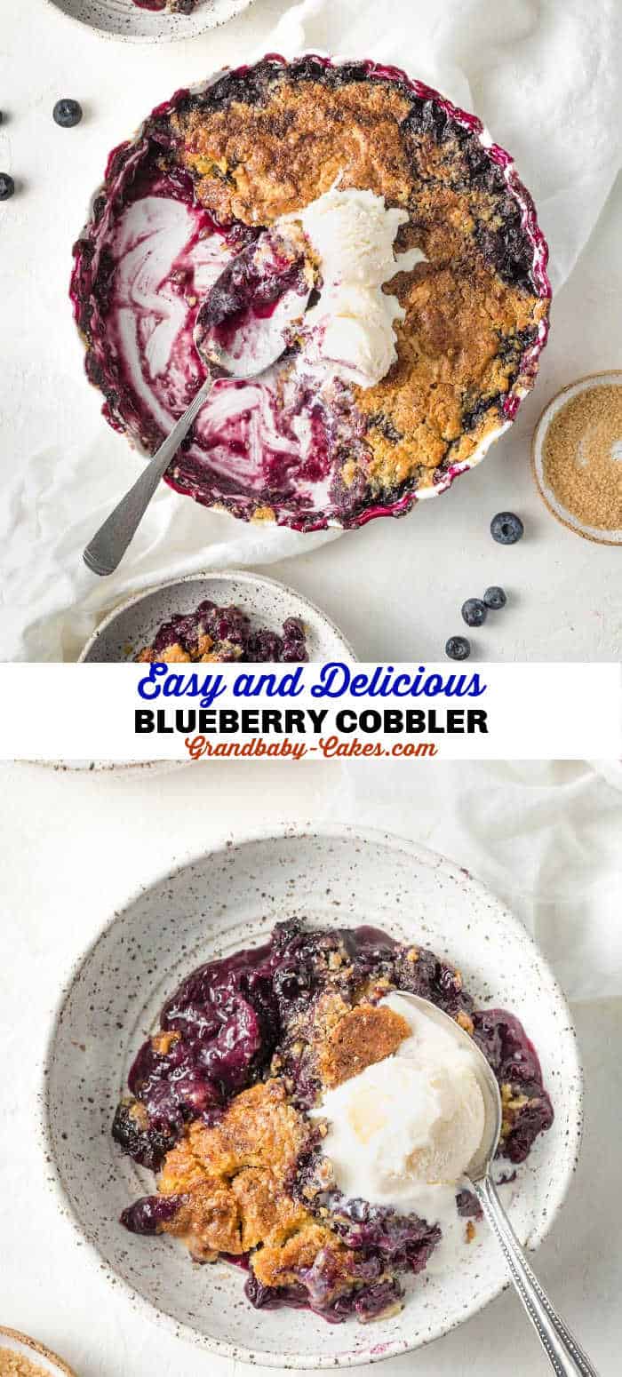 Ultimate Blueberry Cobbler - Grandbaby Cakes