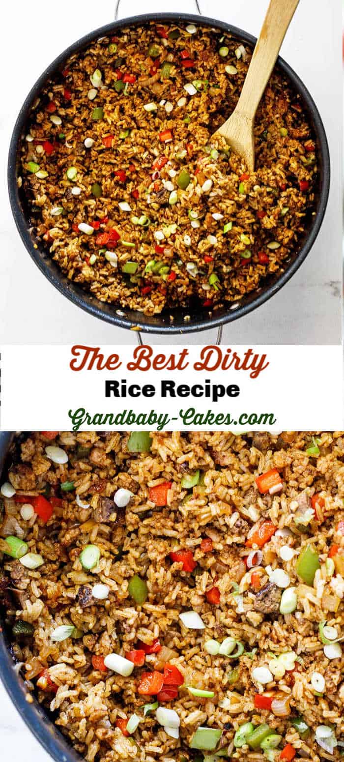 Authentic Louisiana Dirty Rice - Grandbaby Cakes