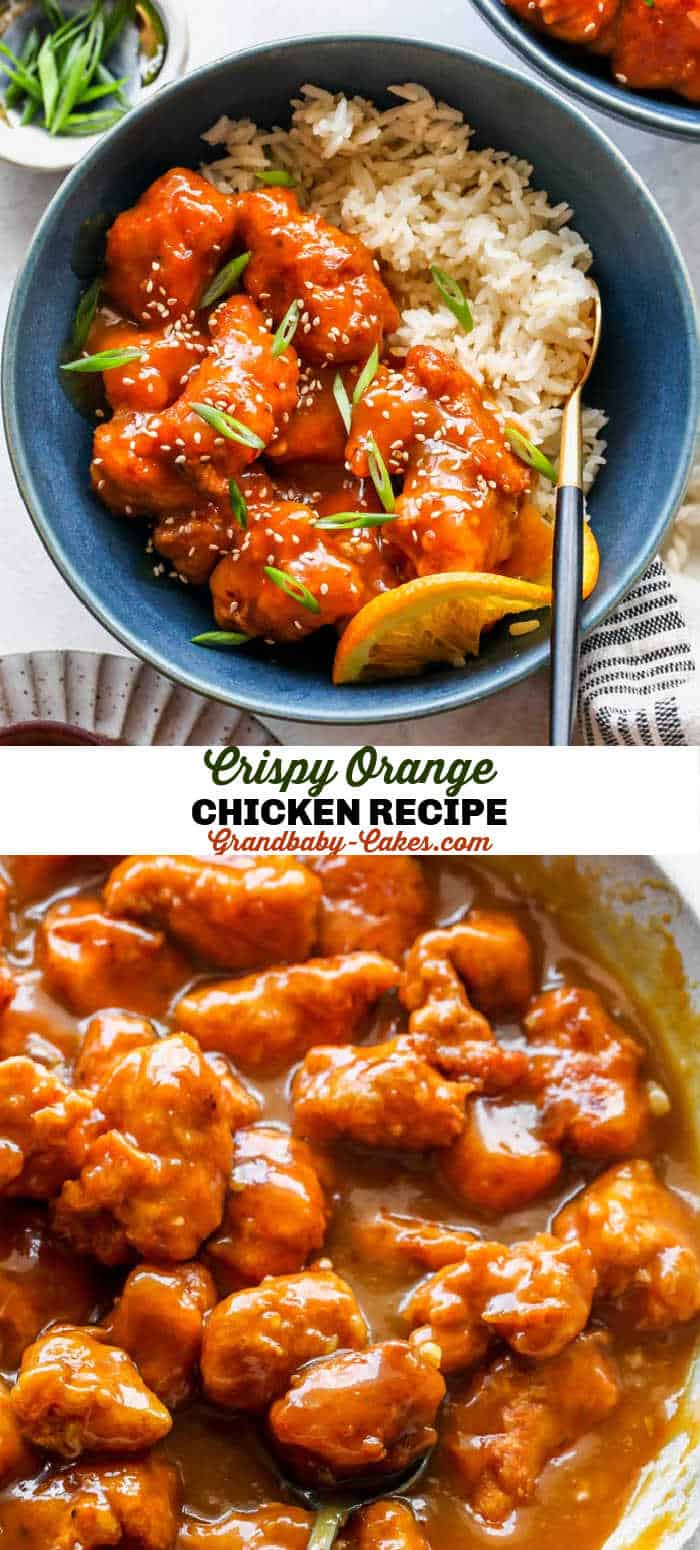 Easy Crispy Orange Chicken - Grandbaby Cakes