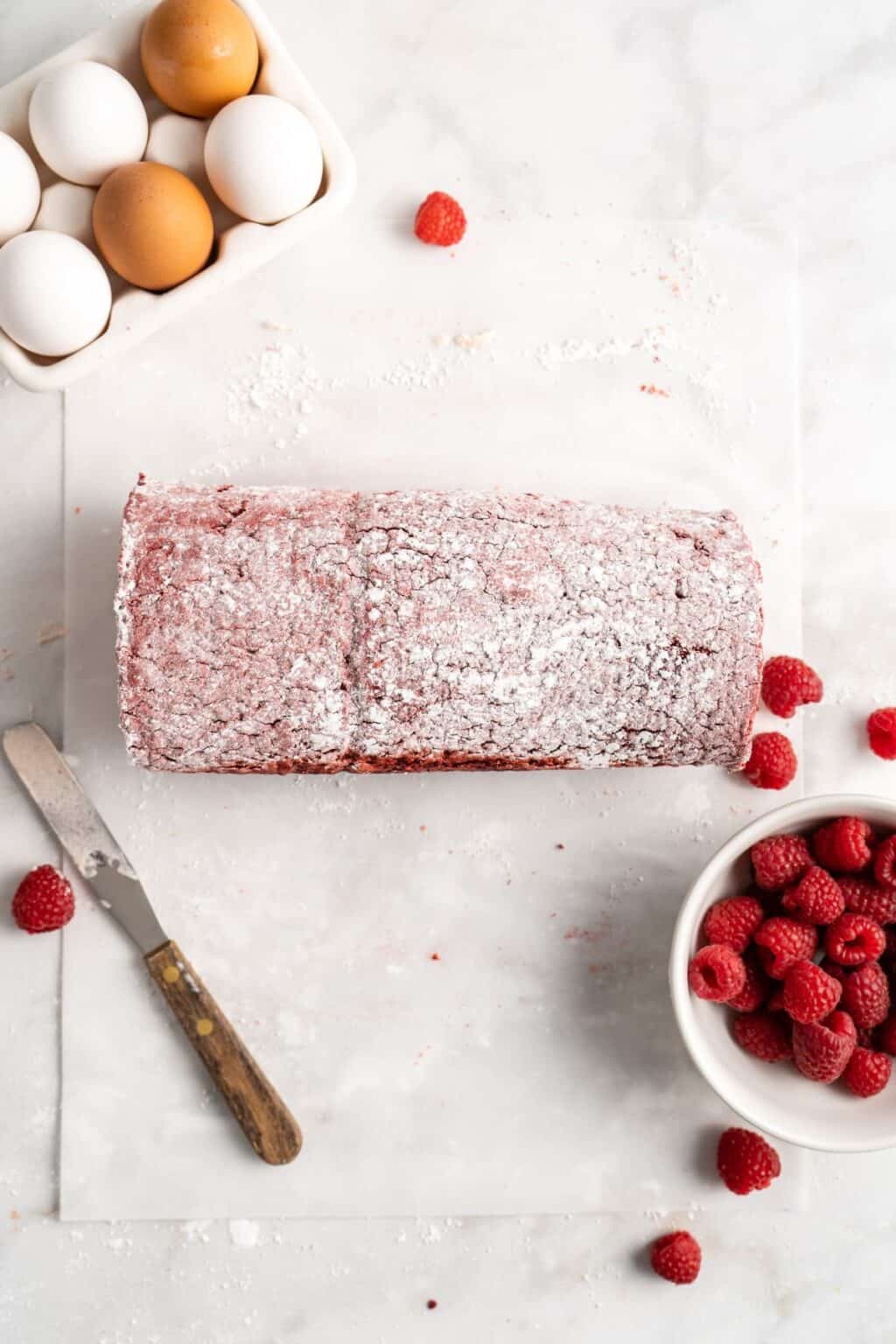 Red Velvet Cake Roll - Grandbaby Cakes
