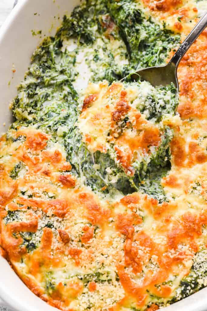 Spinach Gratin - Grandbaby Cakes