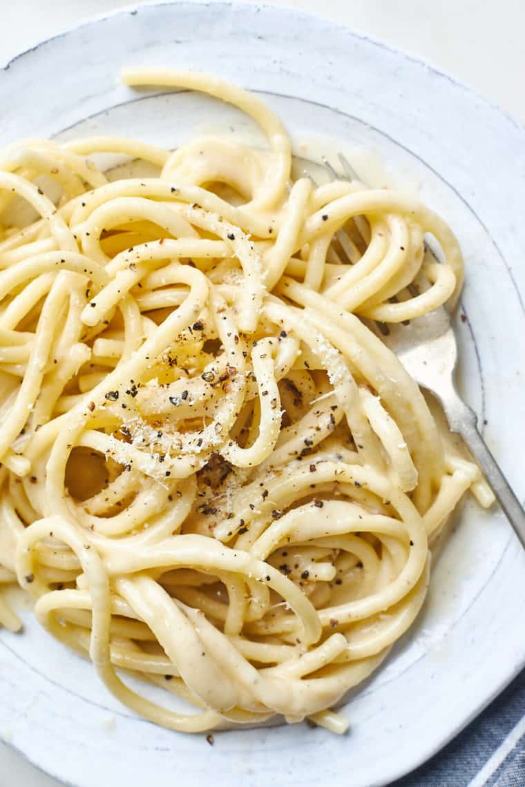 Easy Homemade Cacio e Pepe - Grandbaby Cakes