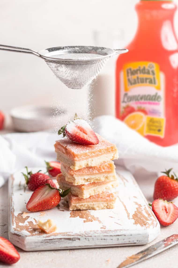 Strawberry Lemonade Bars - Grandbaby Cakes
