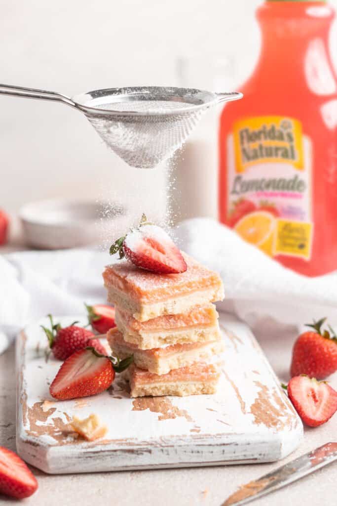 Strawberry Lemonade Bars - Grandbaby Cakes