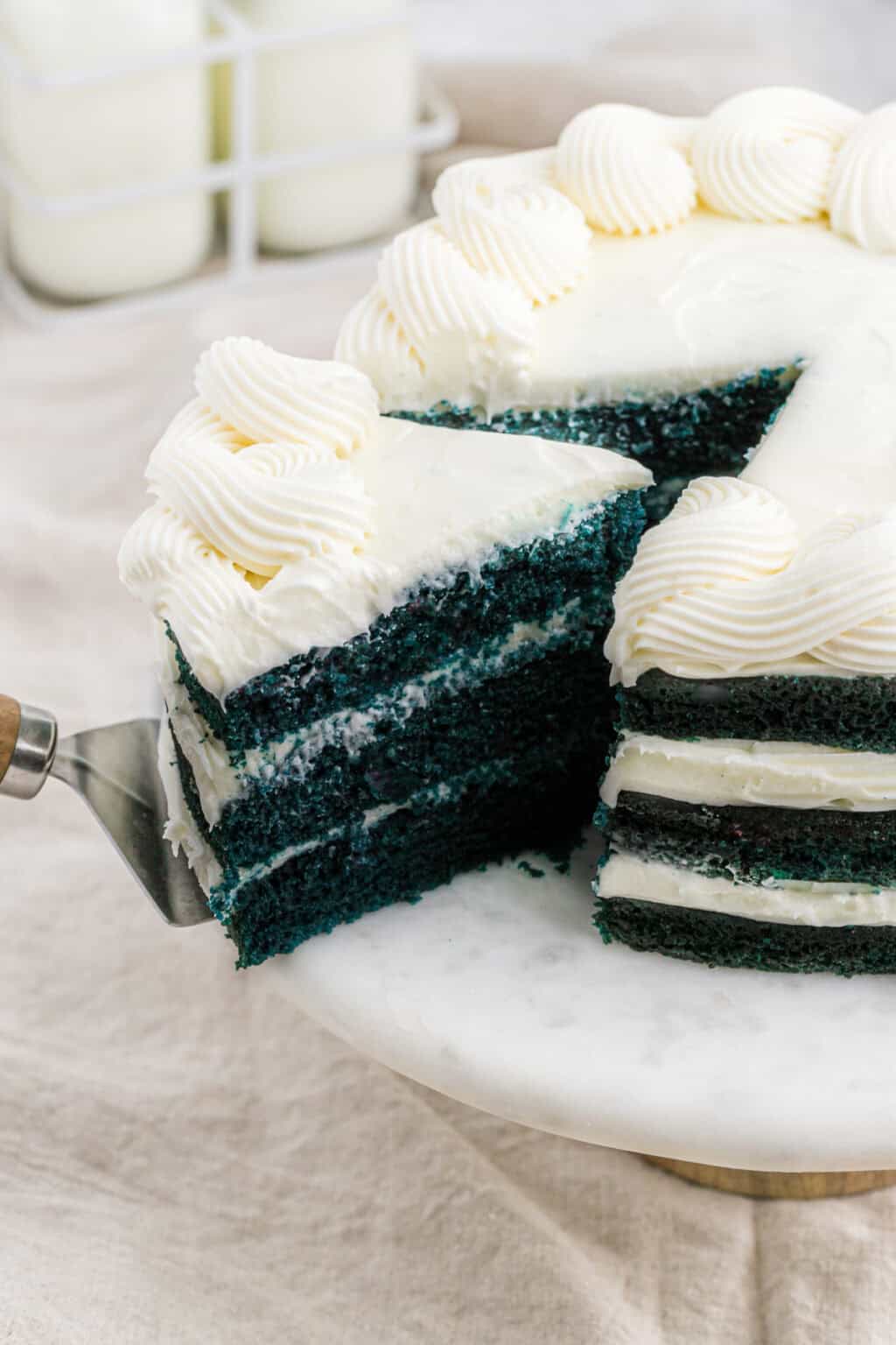 Moist Tender Southern Blue Velvet Cake - Grandbaby Cakes