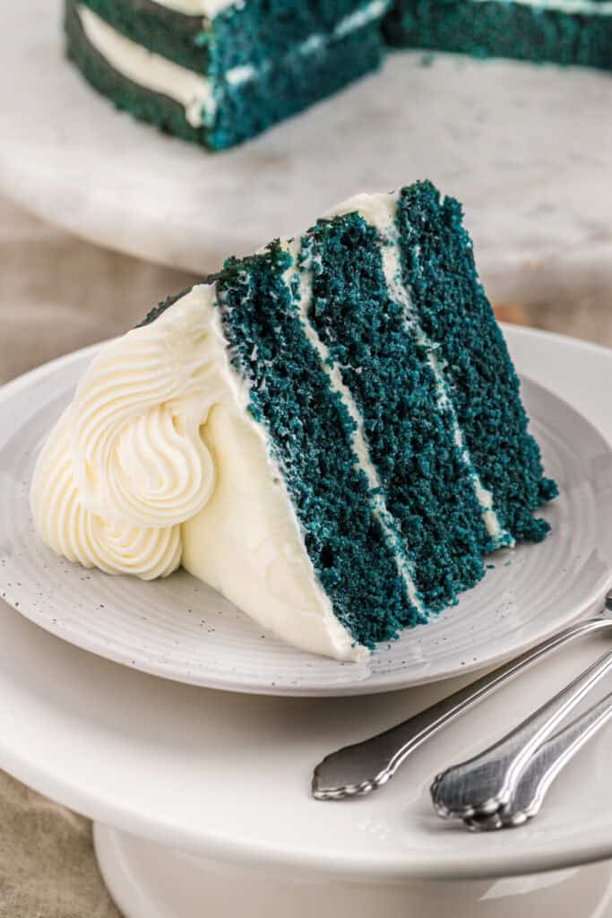 Moist Tender Southern Blue Velvet Cake - Grandbaby Cakes