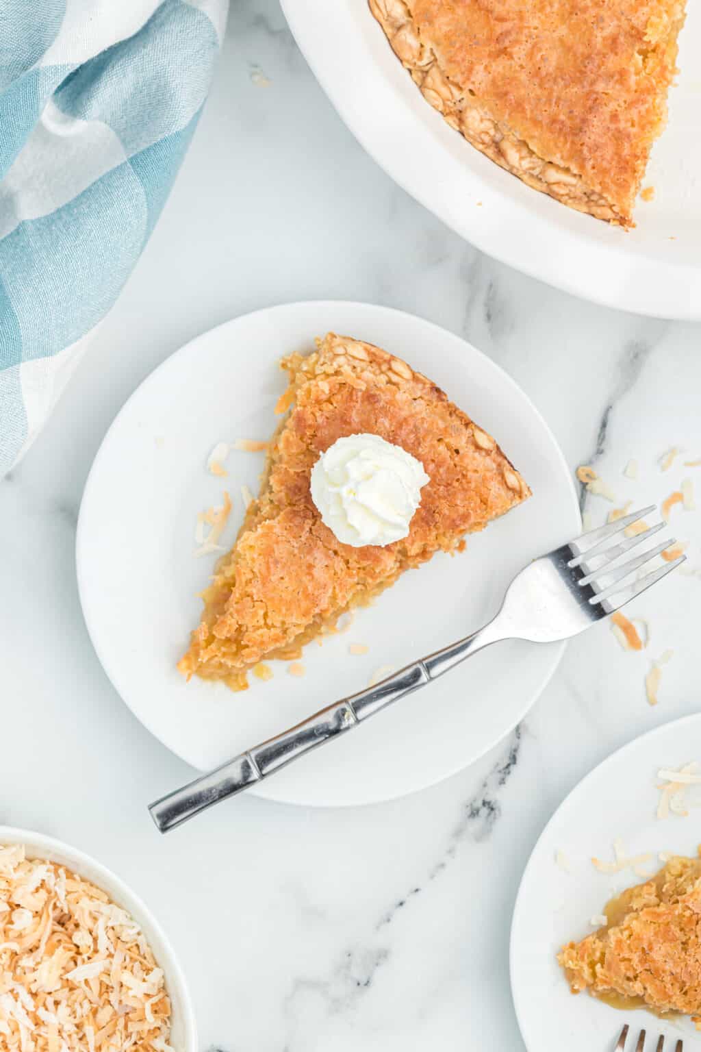 Old School Toasted Coconut Pie - Grandbaby Cakes
