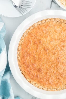 Old School Toasted Coconut Pie - Grandbaby Cakes