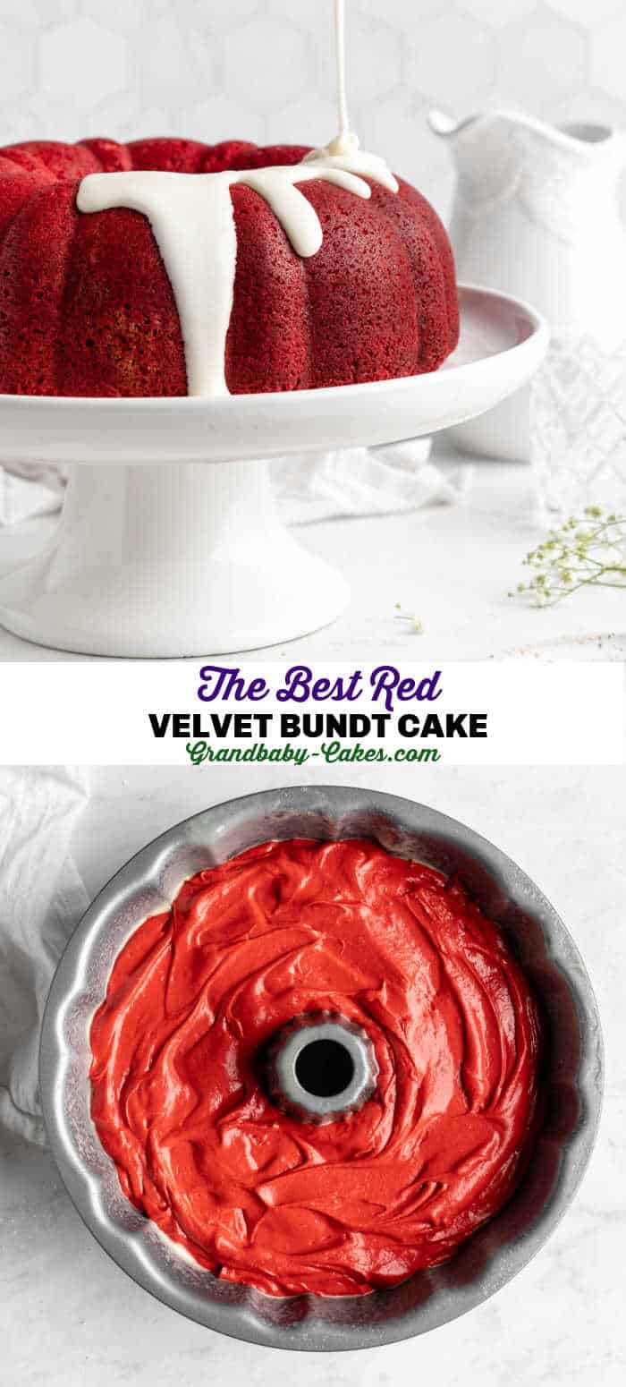 Moist Southern Red Velvet Bundt Cake - Grandbaby Cakes
