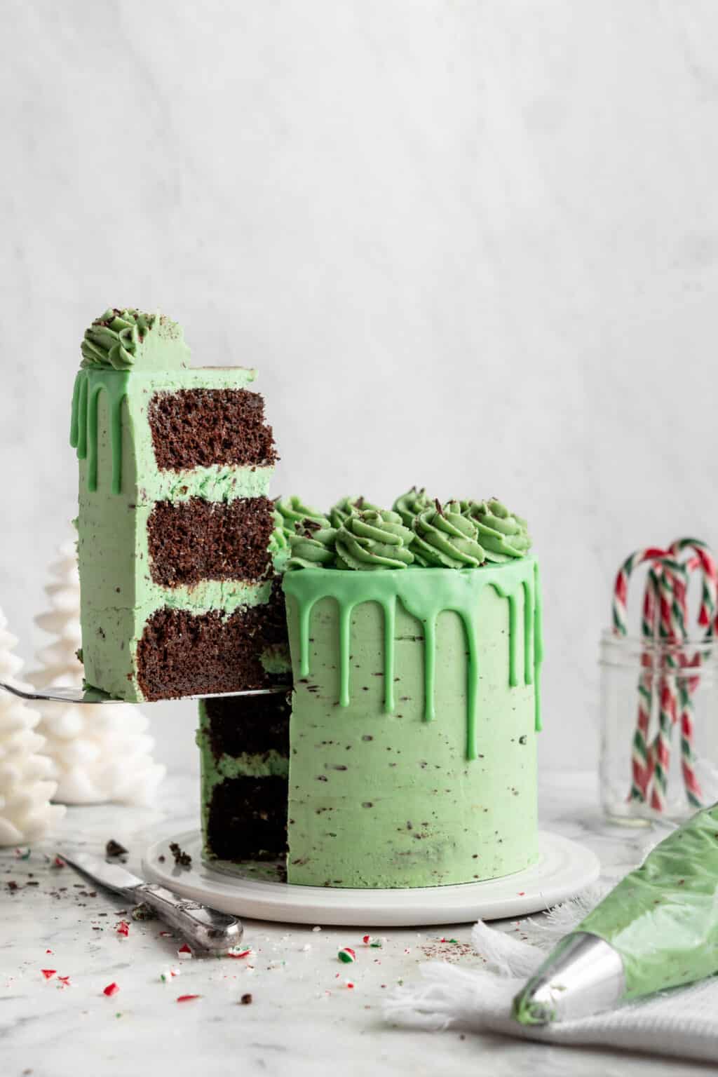 Mint Chocolate Layer Cake - Grandbaby Cakes