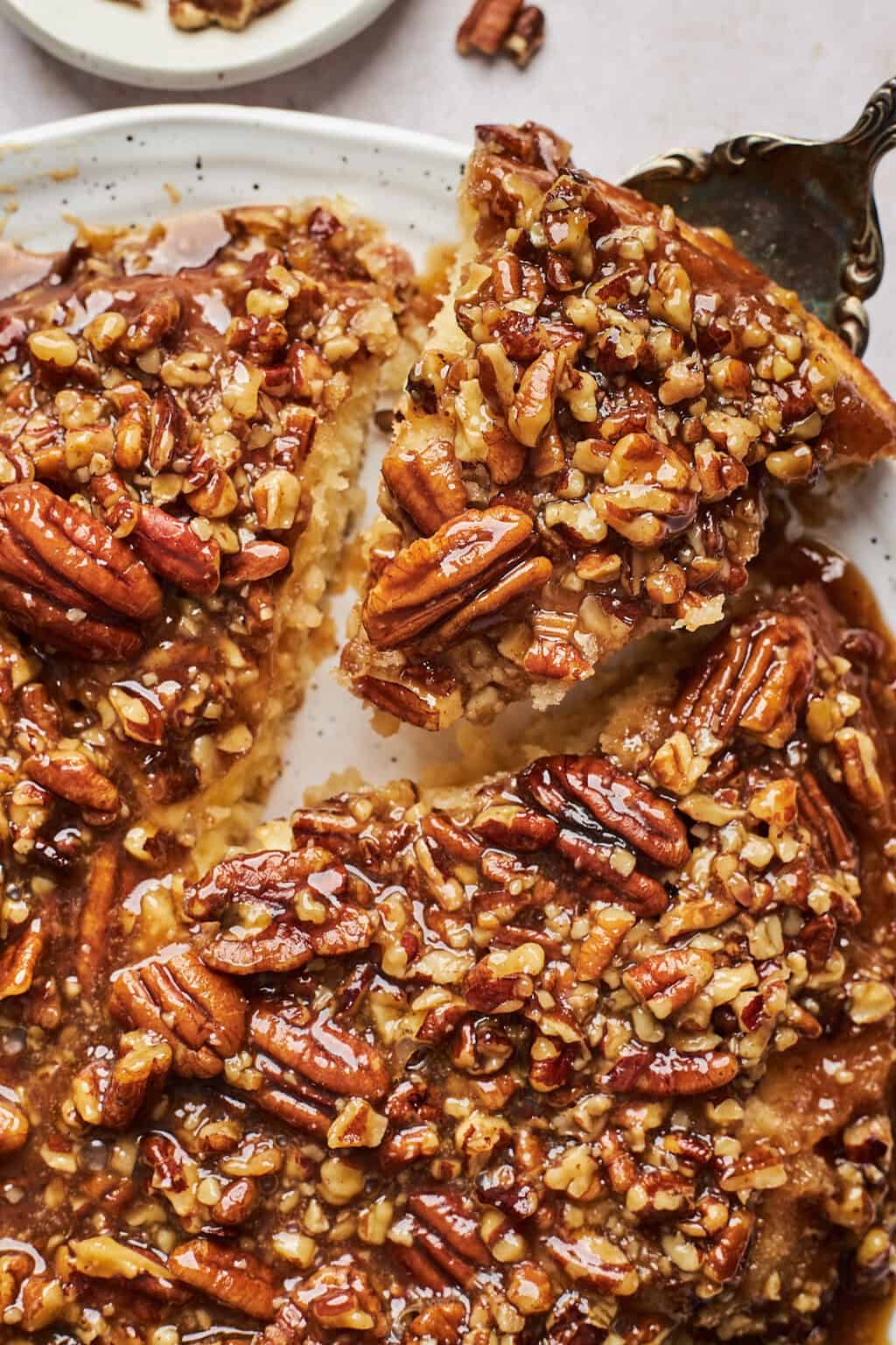 Pecan Pie Upside Down Cake - Grandbaby Cakes