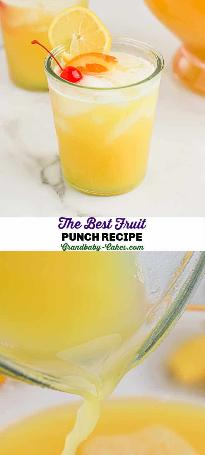 Homemade Fruit Punch - Grandbaby Cakes