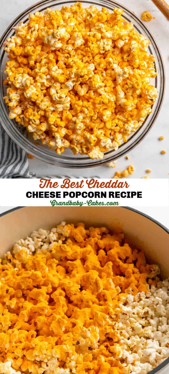 Delish Homemade Cheddar Popcorn - Grandbaby Cakes