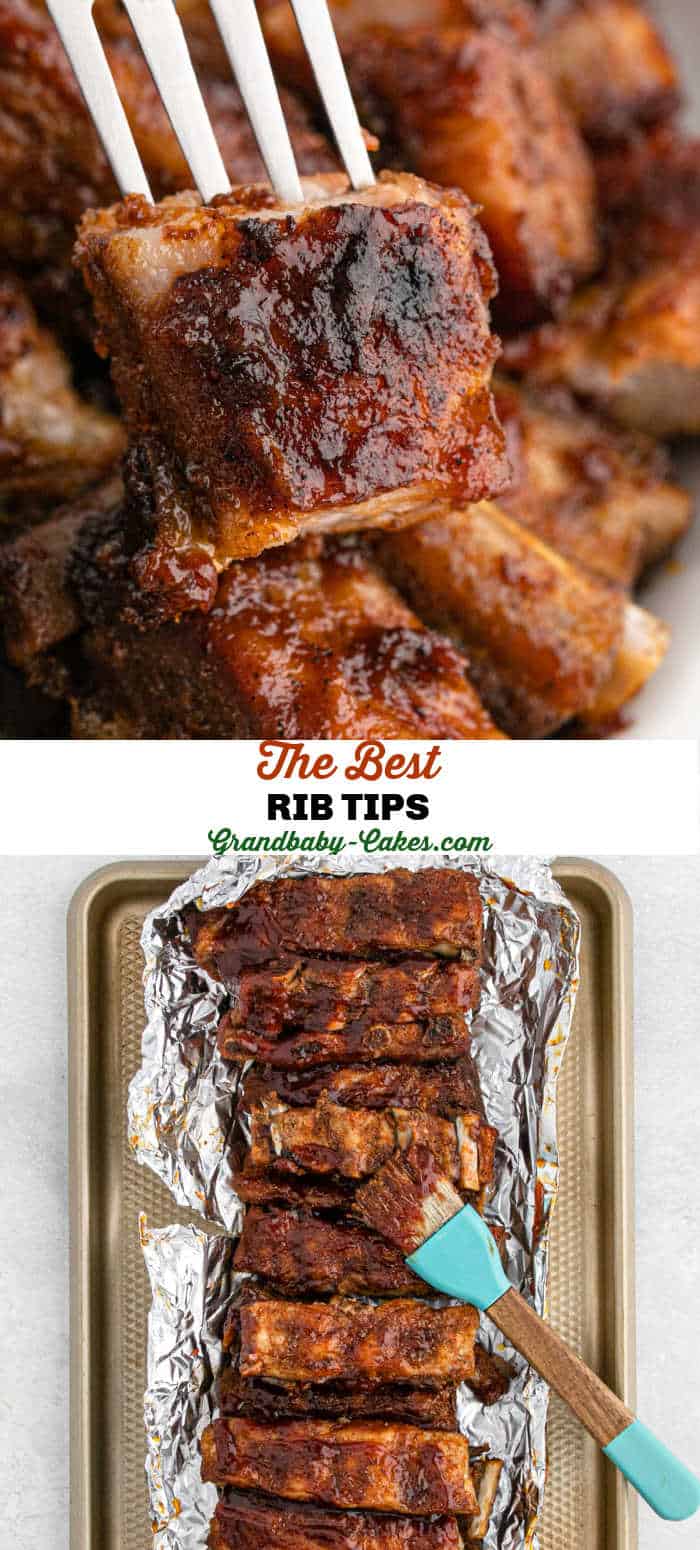 Classic Chicago-Style BBQ Rib Tips {Grilled or Baked!} - Grandbaby Cakes