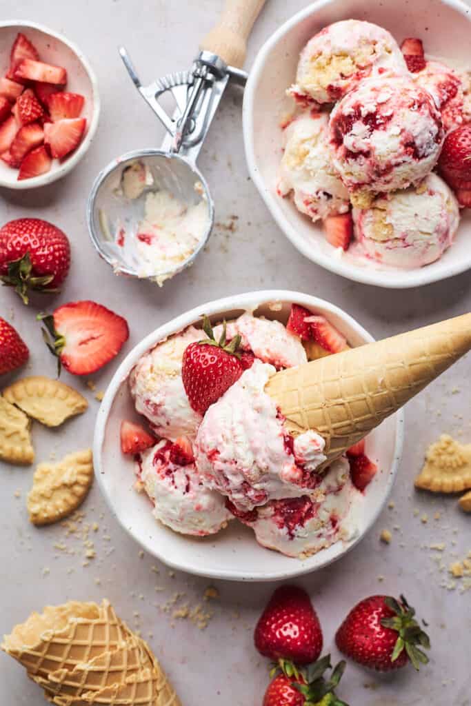 Strawberry Shortcake Ice Cream - Grandbaby Cakes