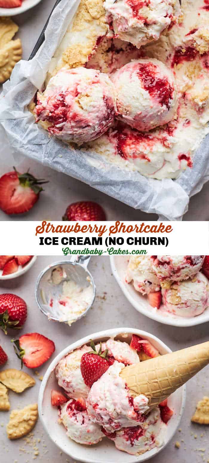 Strawberry Shortcake Ice Cream - Grandbaby Cakes