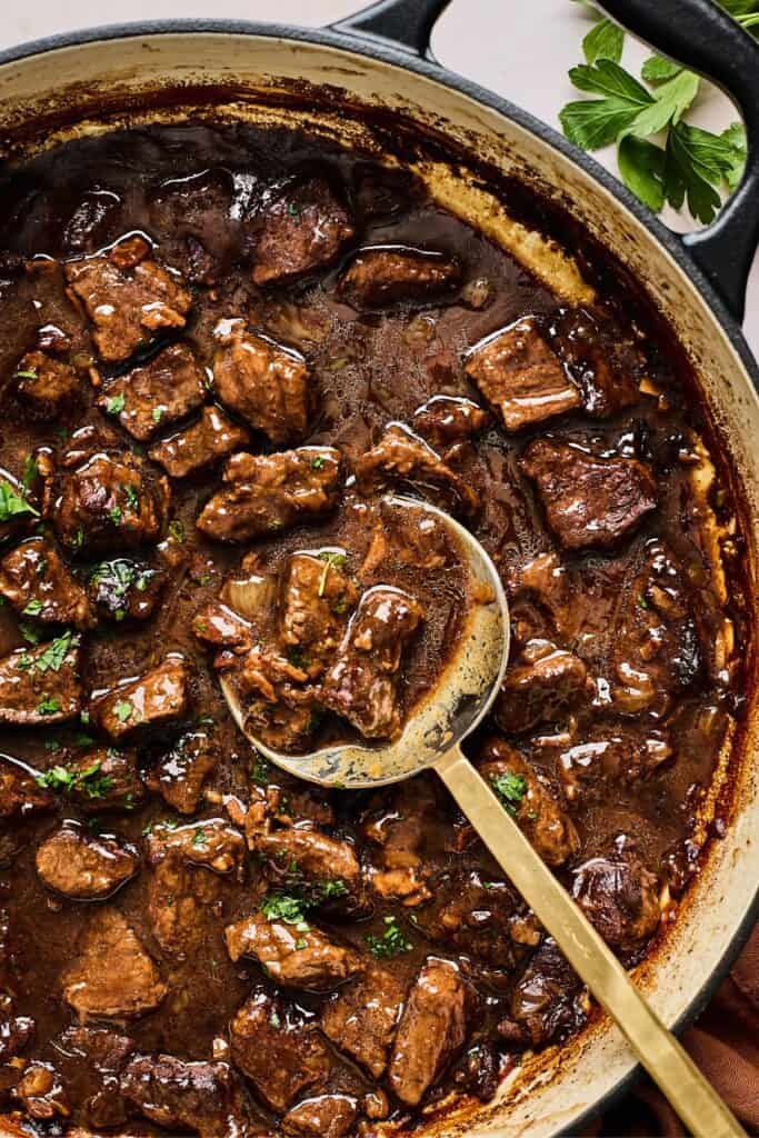 Tender Beef Tips and Gravy Melt-In-Your-Mouth