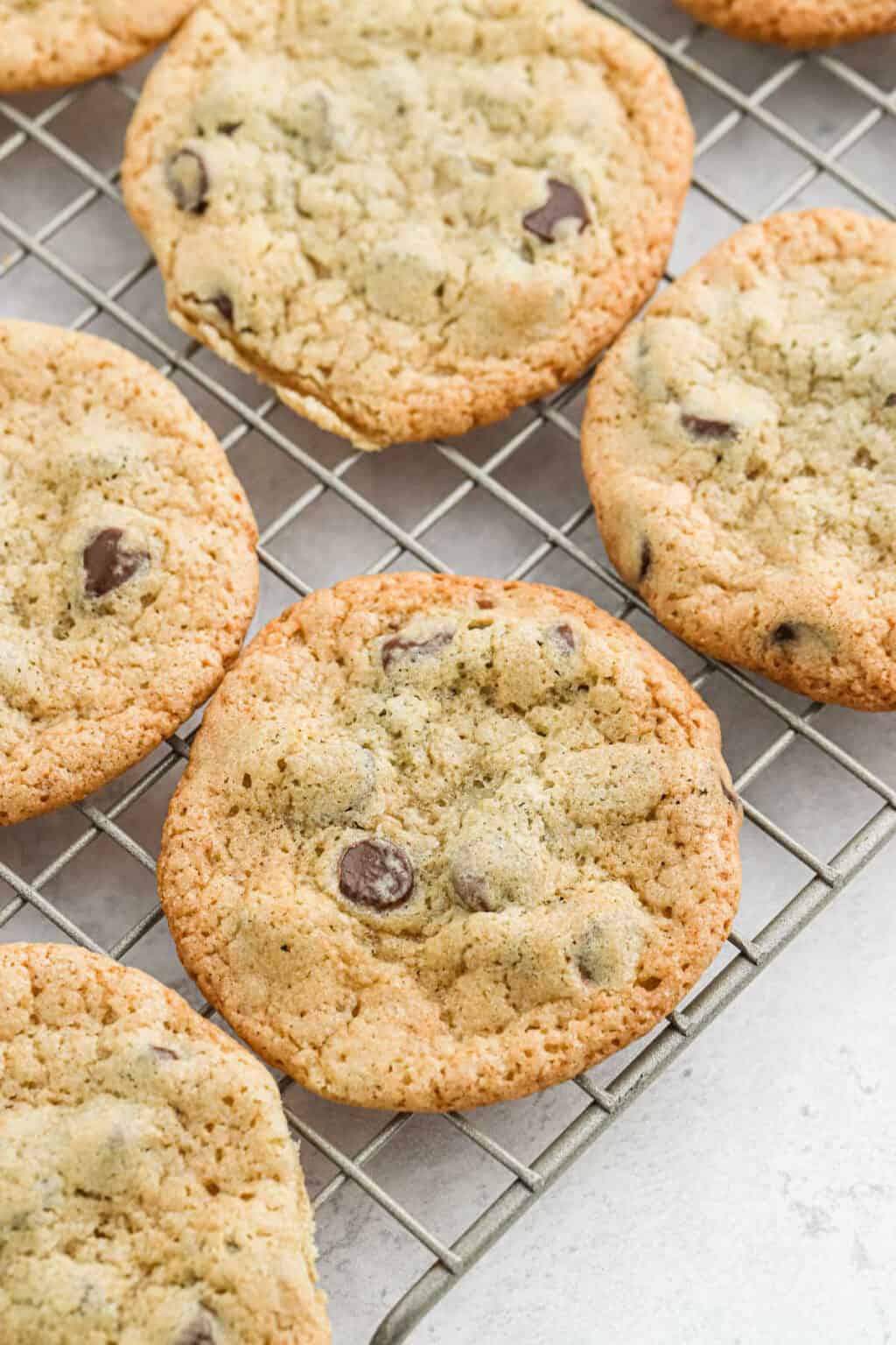 Crispy Chocolate Chip Cookie Recipe Thin and Crunchy