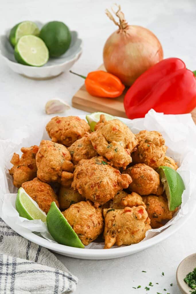 Authentic Jamaican Saltfish Fritters - Grandbaby Cakes