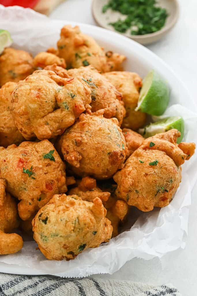 Authentic Jamaican Saltfish Fritters - Grandbaby Cakes