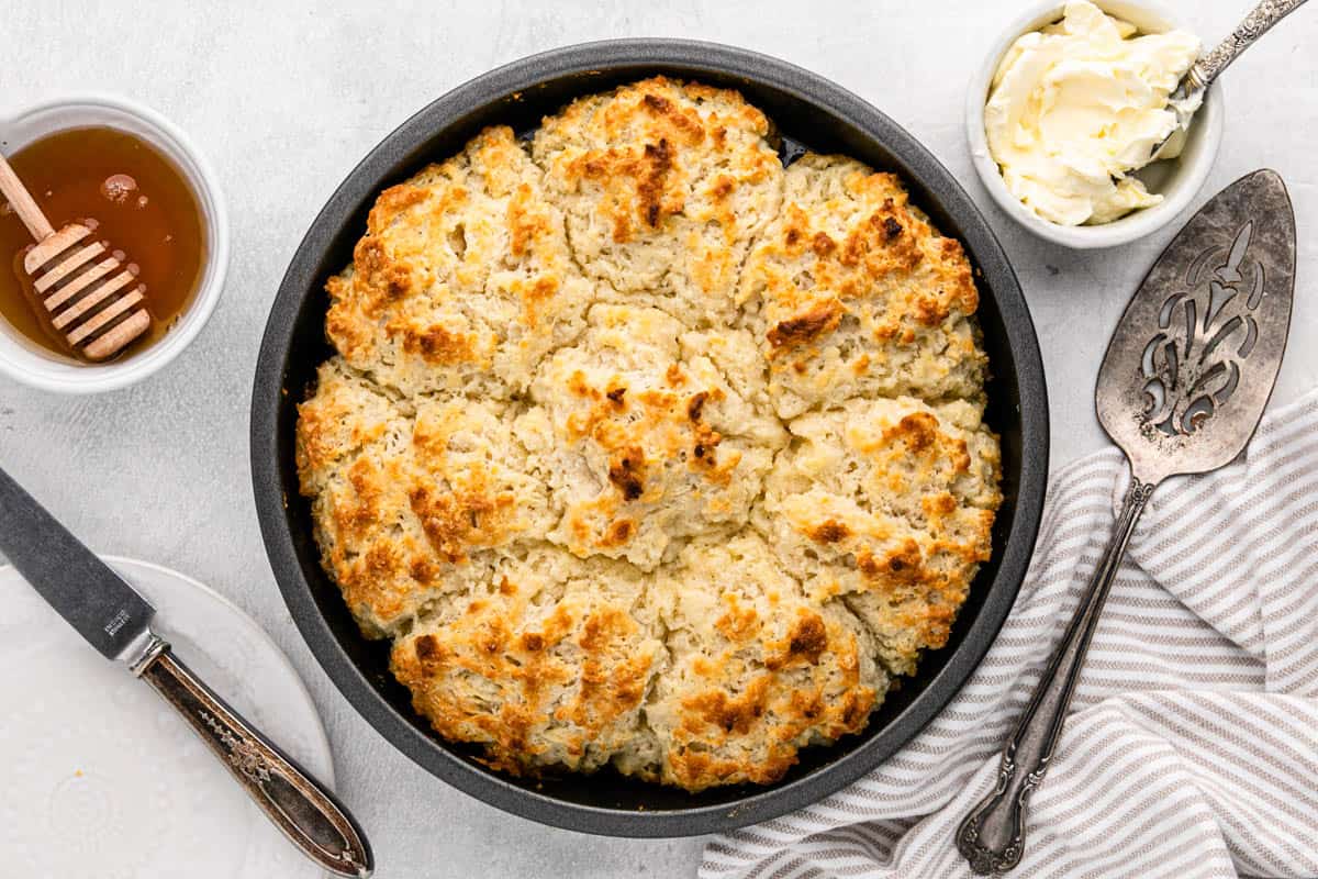 Cathead Biscuits {Drop & Bake!} - Grandbaby Cakes